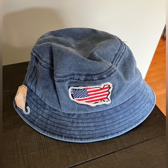 Twig & Arrow | Other | Twig Arrow Denim Bucket Hat With Embroidered ...